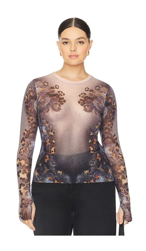 AFRM Kaylee Long Sleeve Top - Nude