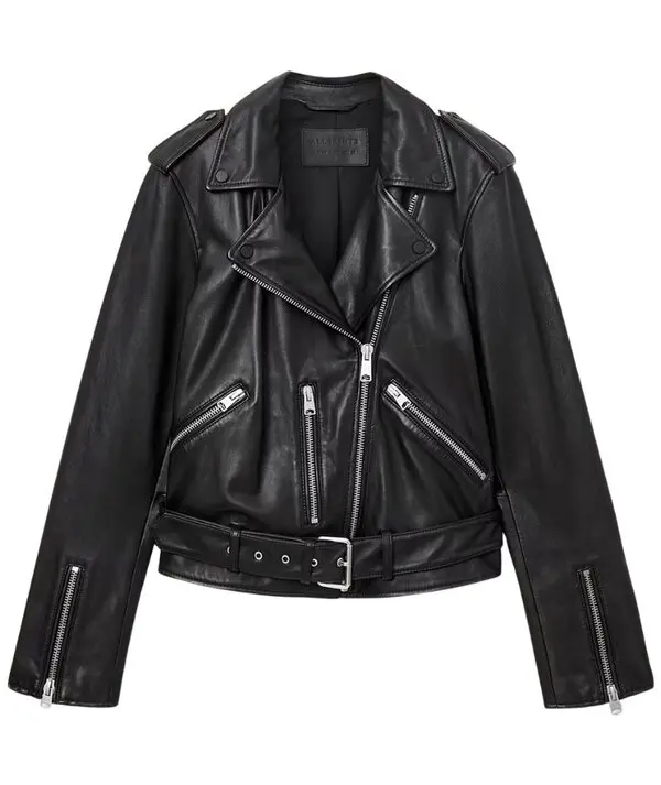 ALLSAINTS Balfern Leather Biker Jacket - Black