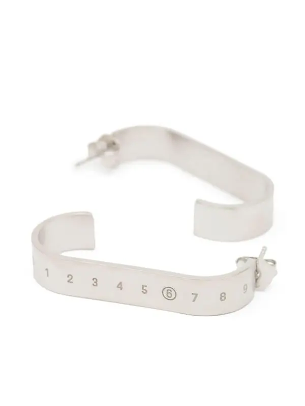 MAISON MARGIELA Numbers-motif Matte-finish Earrings