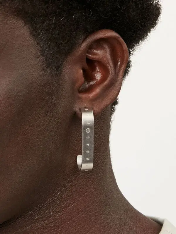 MAISON MARGIELA Numbers-motif Matte-finish Earrings