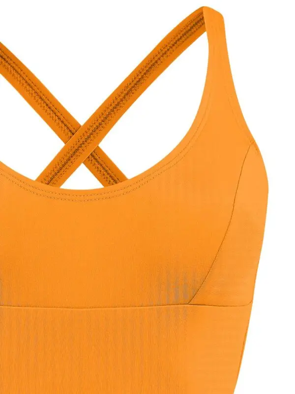 AMIR SLAMA Criss-cross One-piece Swimsuit - Orange