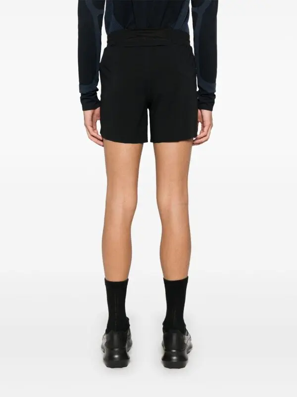 Y3 Perforated-design Shorts - Black