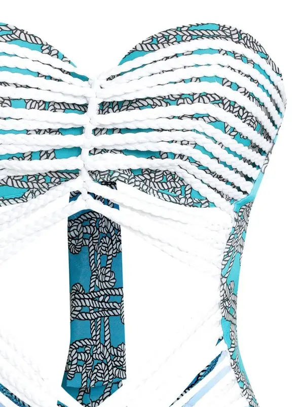 AMIR SLAMA Rope Detailed One-piece Swimsuit