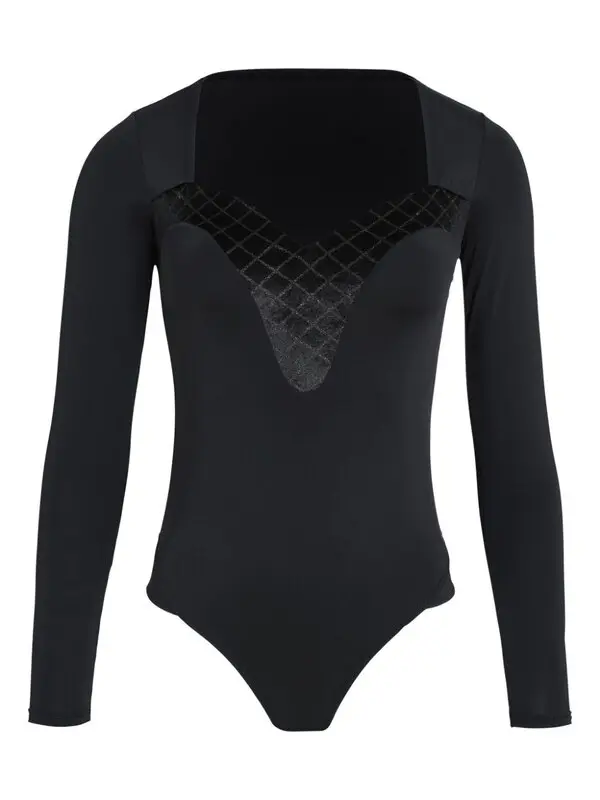 AMIR SLAMA Velvet Bodysuit