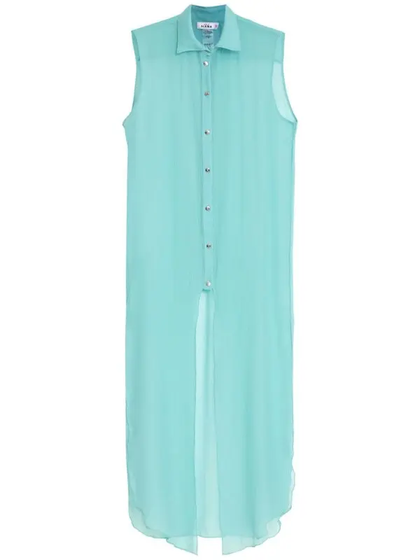 AMIR SLAMA Silk Maxi Dress