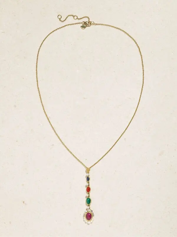 AMRAPALI LONDON Navratna Multi-stone Necklace