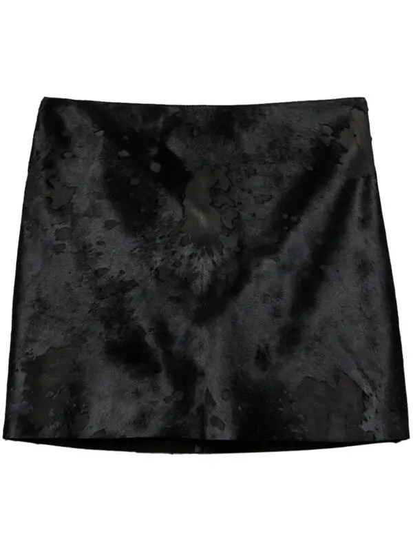 Prada Leather Mini Skirt
