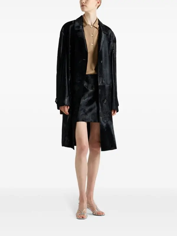Prada Leather Mini Skirt