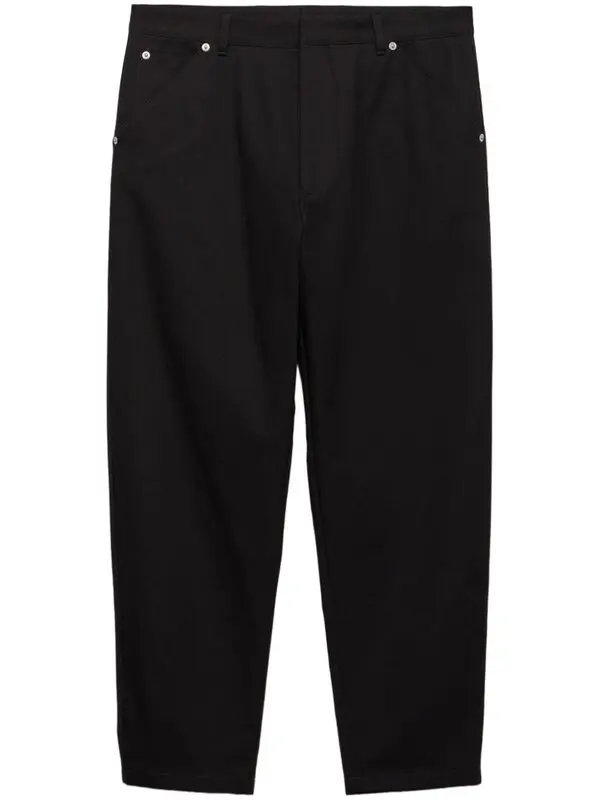 Prada Triangle Logo Tapered Trousers