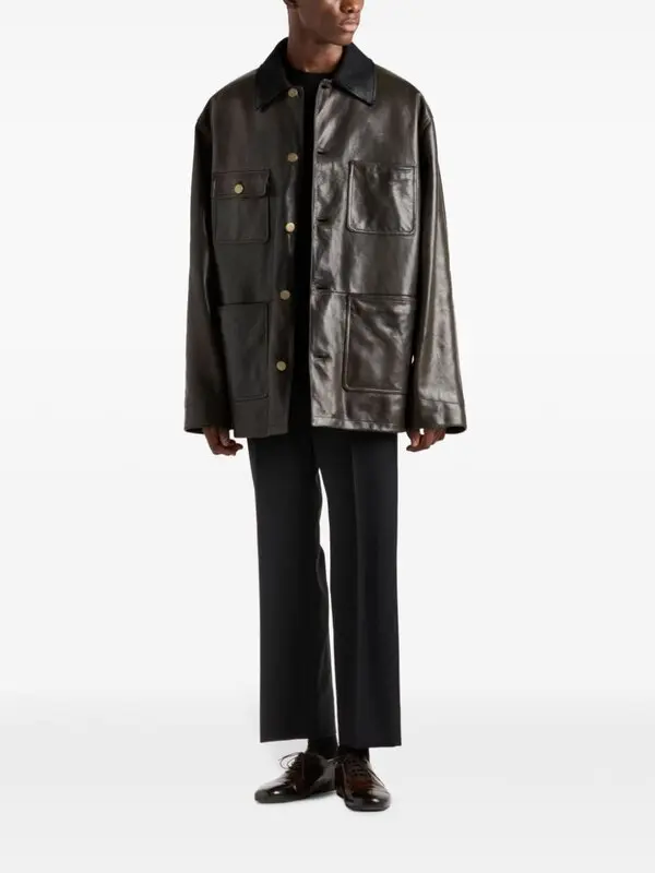 Prada Shearling-lined Leather Jacket