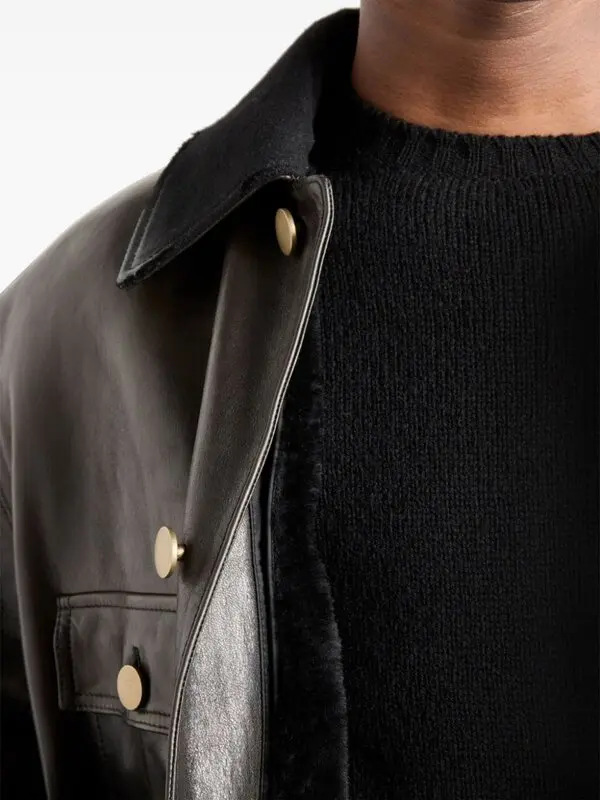Prada Shearling-lined Leather Jacket