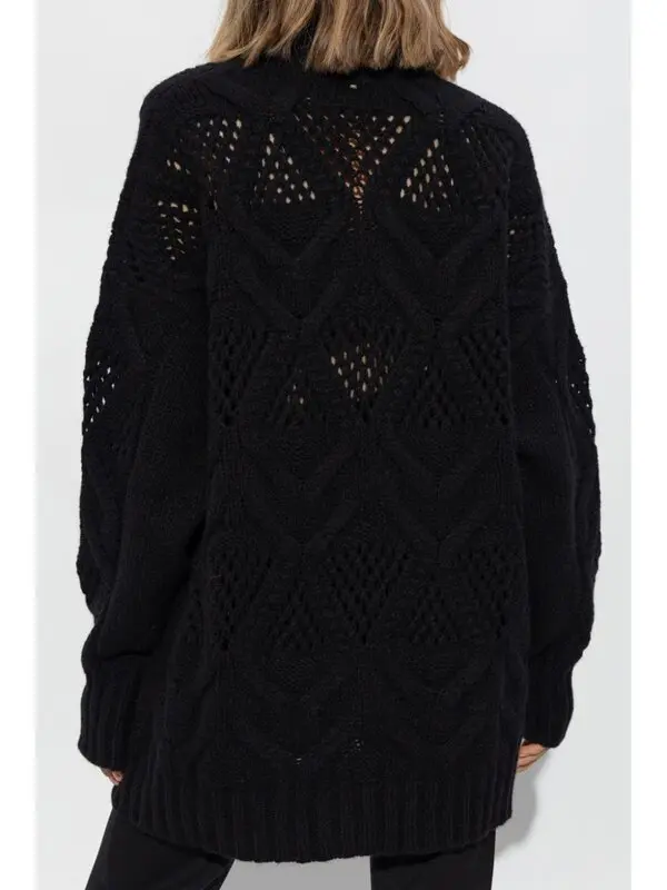 Sportmax Diamond-knit Maxi Jumper