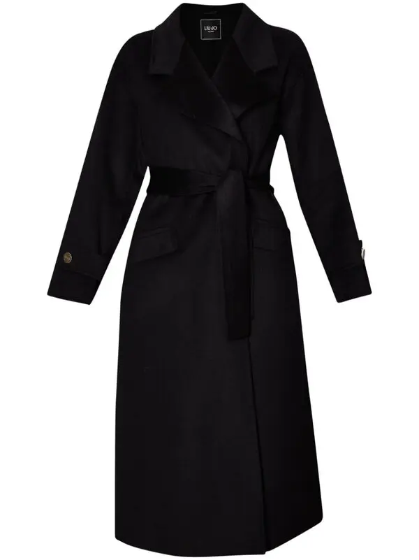 Liu Jo Belted Wool-blend Coat