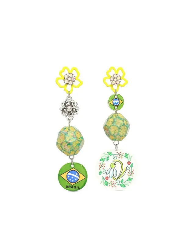 AMIR SLAMA Drop Earrings - Green