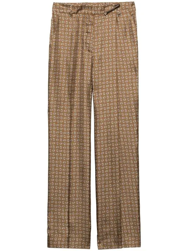 Prada High-waisted Twill Pants