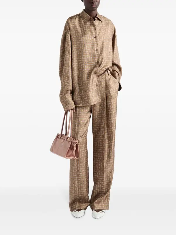 Prada High-waisted Twill Pants