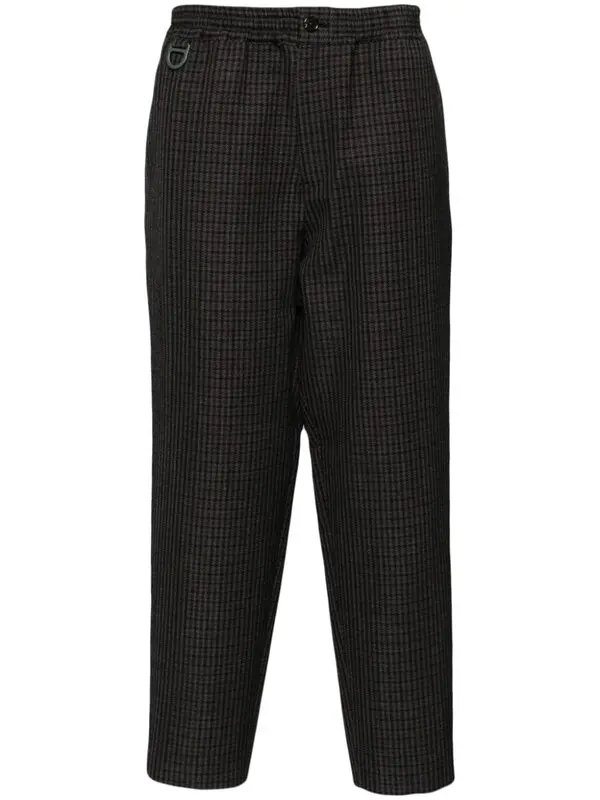 UNDERCOVERISM Windowpane Pattern Cropped Trousers