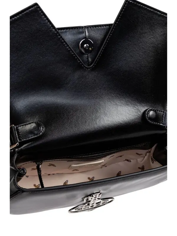 Vivienne Westwood Orb-Print Shoulder Bag In Black - 18% Off