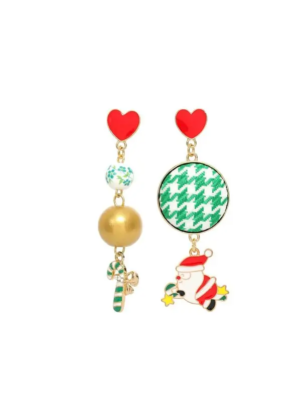 AMIR SLAMA Christmas-motif Earrings - Gold
