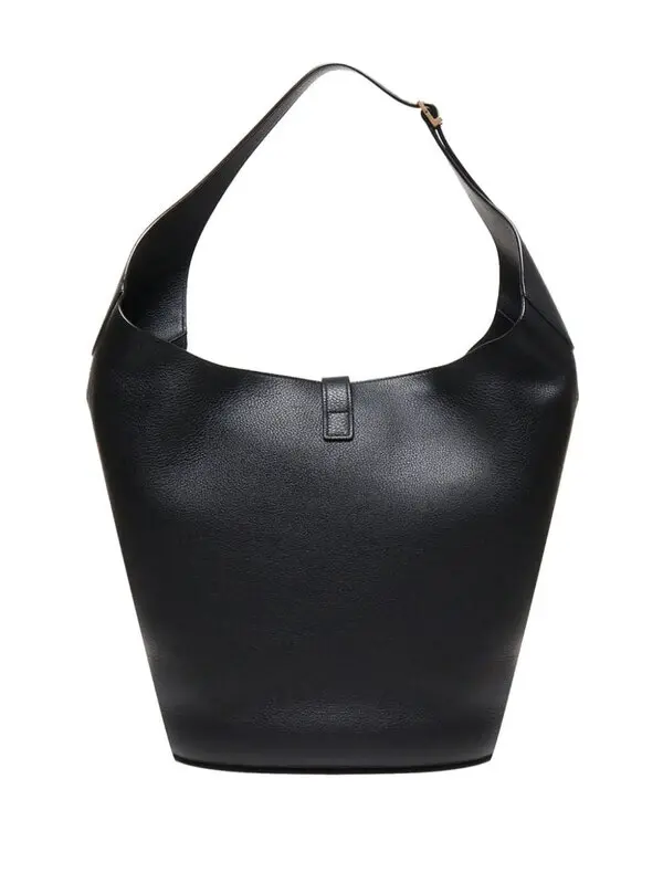 Saint Laurent Le 5 À 7 Leather Shoulder Bag - Black