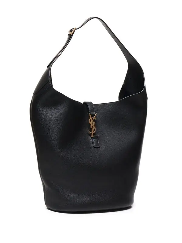 Saint Laurent Le 5 À 7 Leather Shoulder Bag - Black