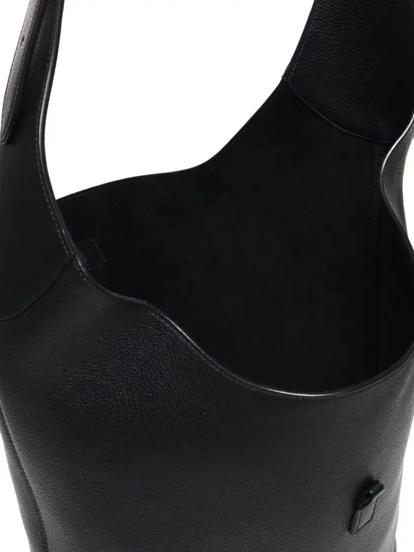 Saint Laurent Le 5 À 7 Leather Shoulder Bag - Black
