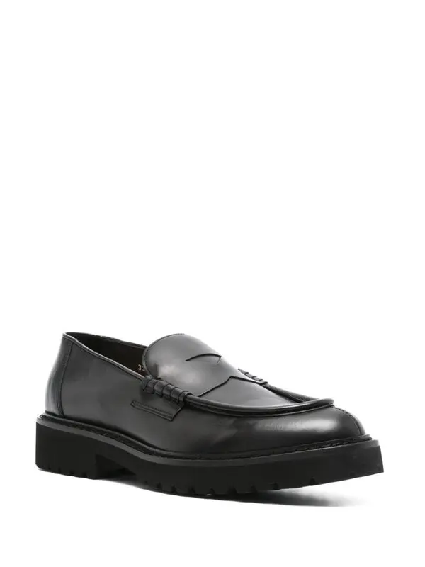 DOUCAL'S Leather Penny Loafers