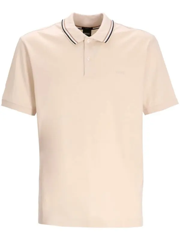 BOSS Cotton Polo Shirt - Neutrals