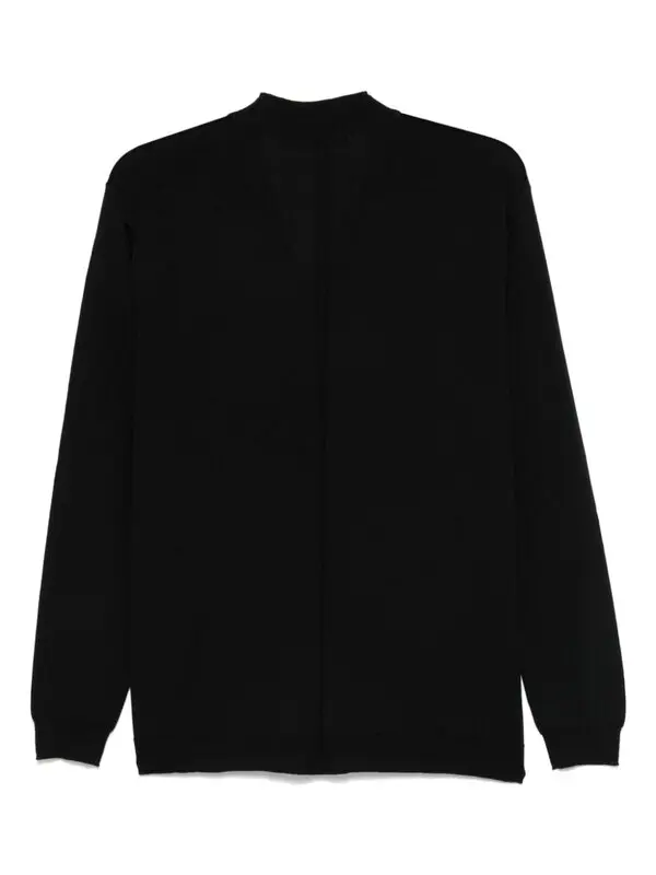 LOW BRAND Merino Wool Cardigan - Black
