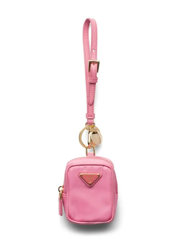 Prada Mini Re-edition 1978 Pouch With Keychain - Pink