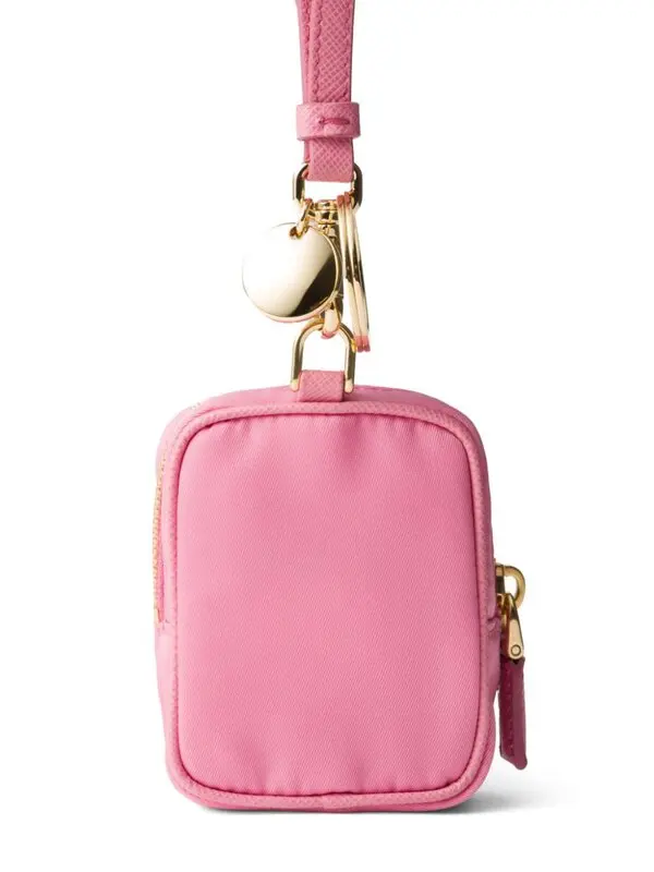 Prada Mini Re-edition 1978 Pouch With Keychain - Pink