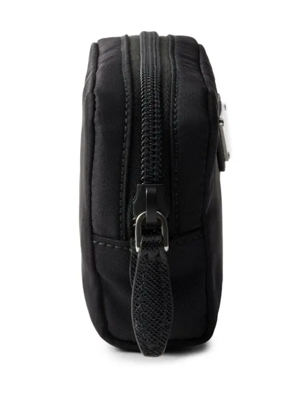 Prada Triangle-logo Pouch - Black