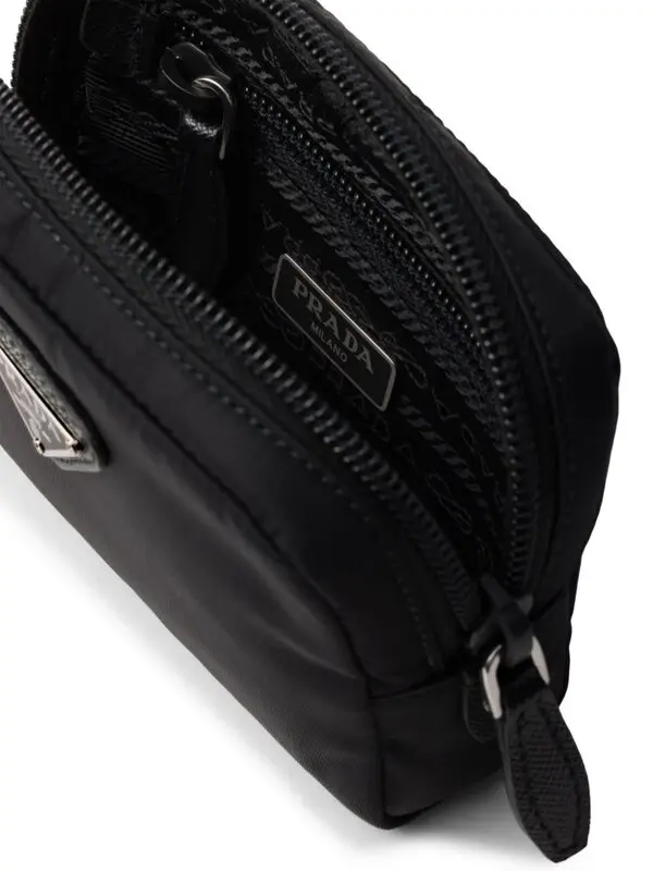 Prada Triangle-logo Pouch - Black