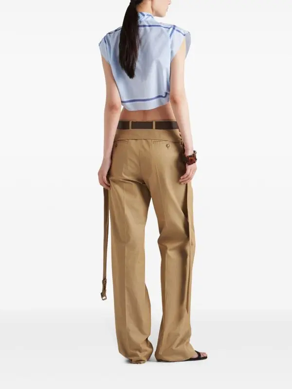 Prada Cotton Twill Trousers