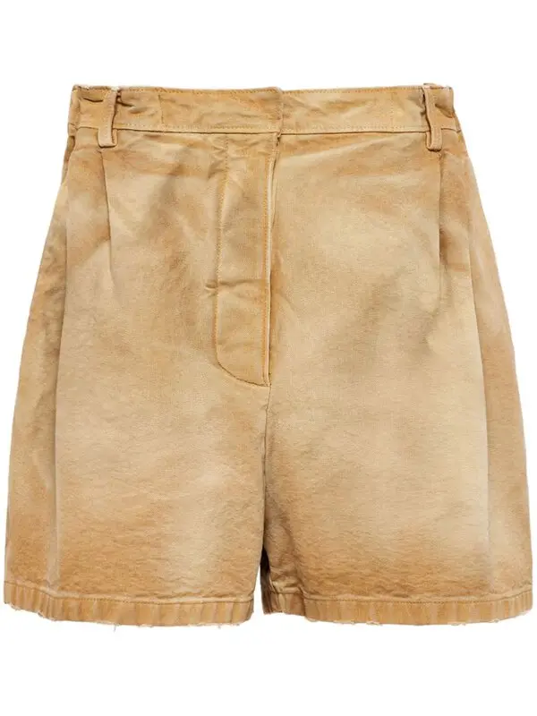 Prada Pleated Thigh-length Shorts