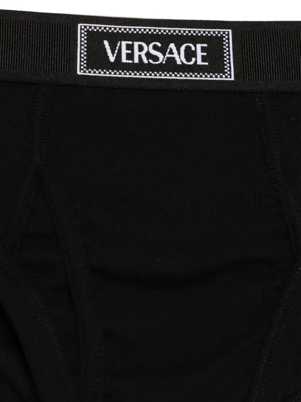 Versace 90s Logo Briefs - Black
