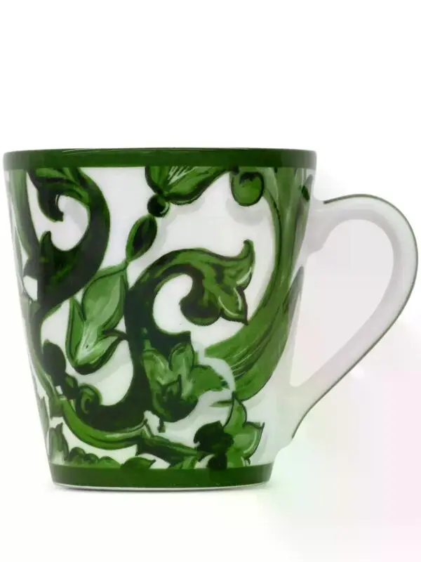 Dolce & Gabbana Archive-print Porcelain Mug - Green