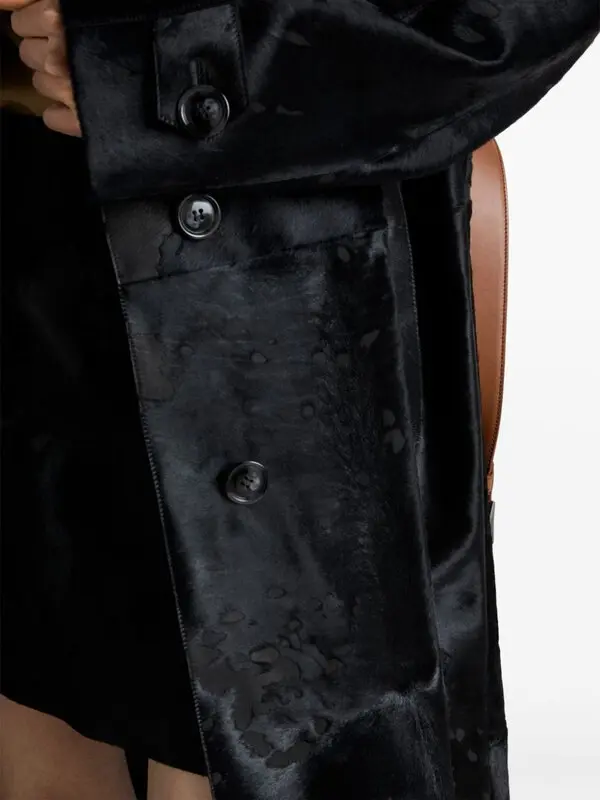 Prada Calf Leather Knee-length Coat