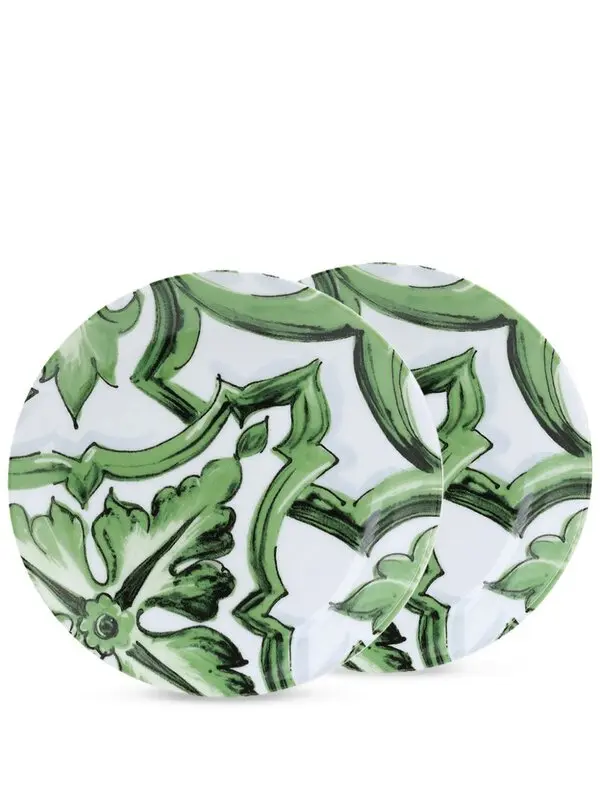 Dolce & Gabbana Dessert Plates - Green