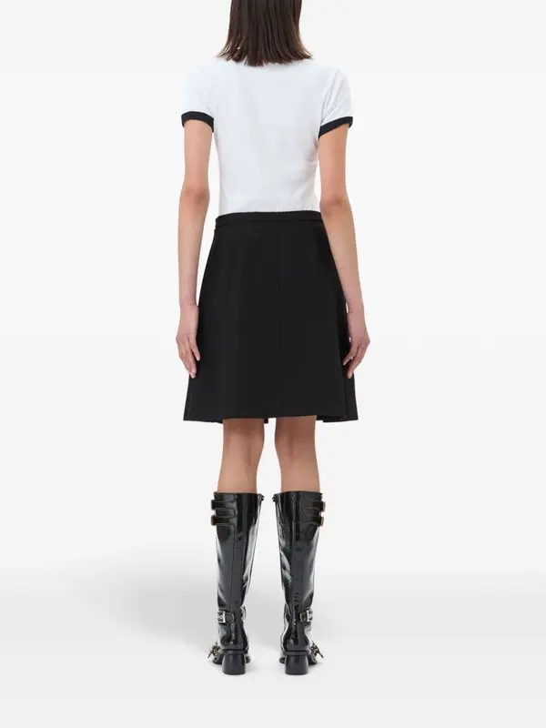 GANNI Tailored Twill Midi Skirt