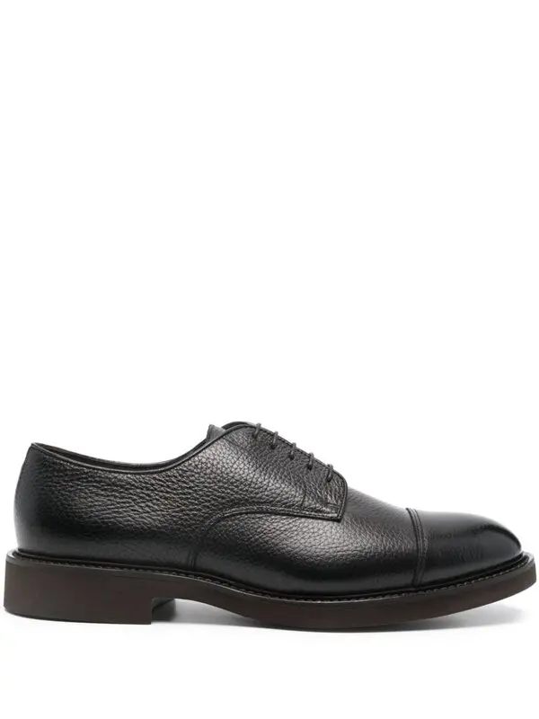 DOUCAL'S Leather Derby Shoes - Brown