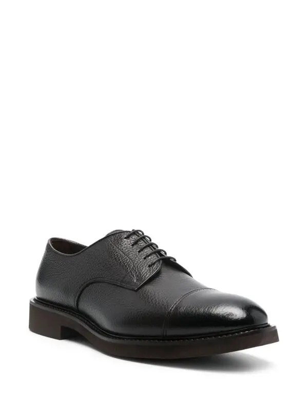 DOUCAL'S Leather Derby Shoes - Brown