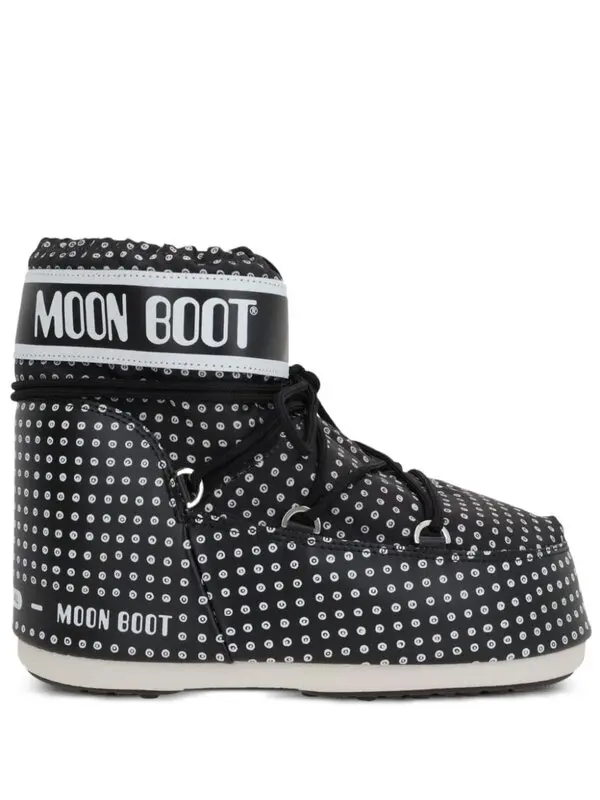 Moon Boot Logo-print Snow Boots - Black