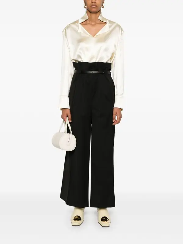 Bevza Stand-up Collar Blouse