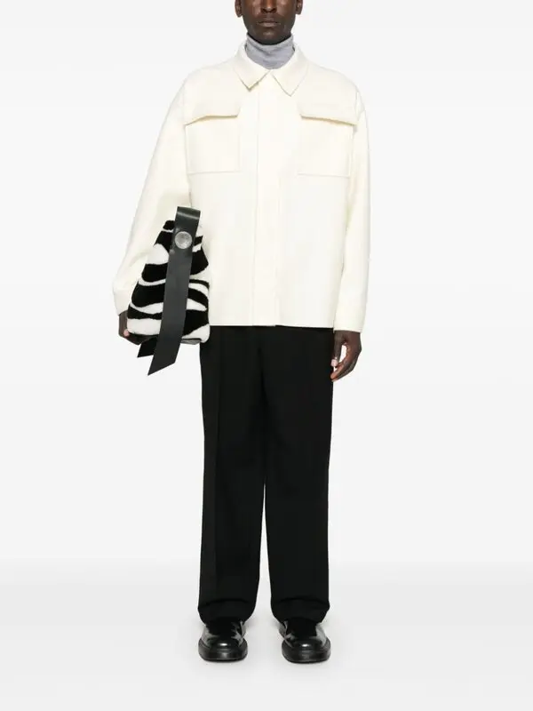 JIL SANDER Felted Shirt - Neutrals