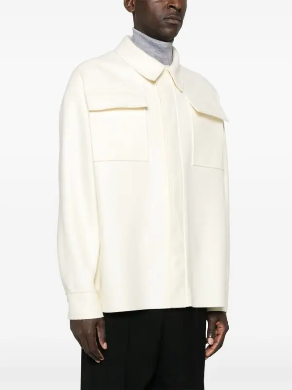 JIL SANDER Felted Shirt - Neutrals