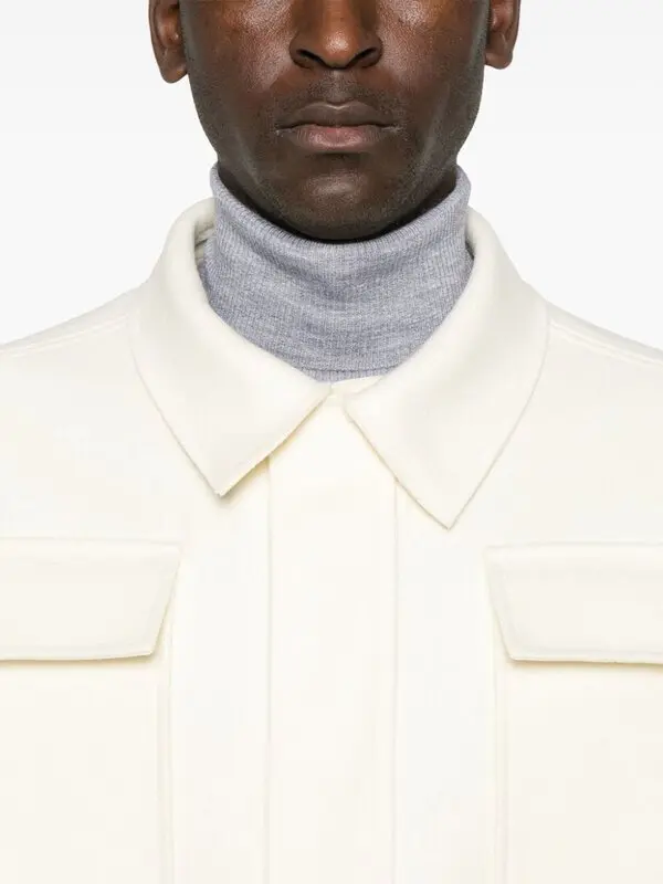 JIL SANDER Felted Shirt - Neutrals