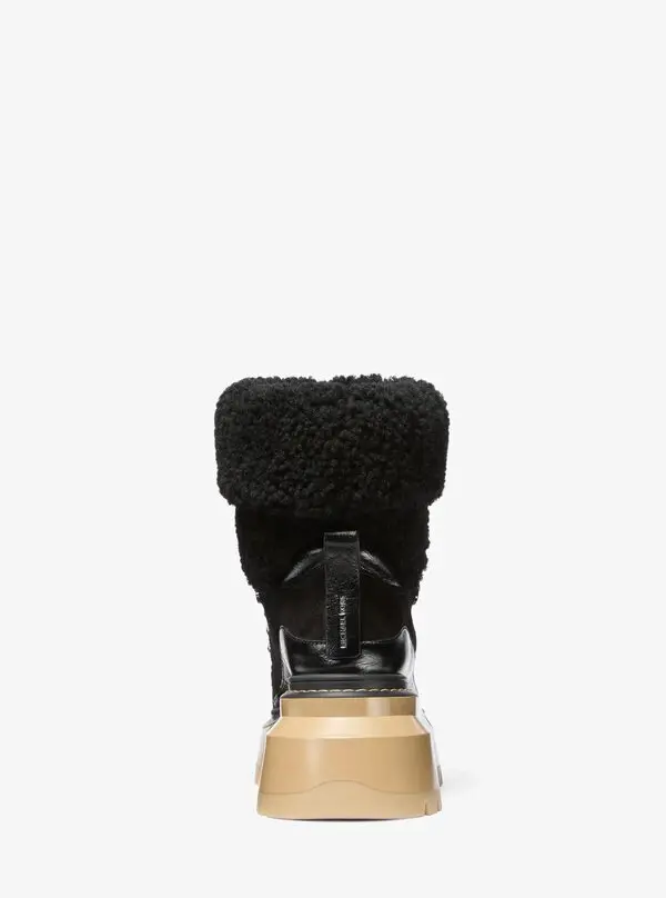 Michael Kors Shiloh Mixed-media Boots