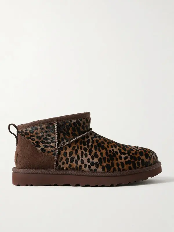 UGG Classic Ultra Mini Leopard-print Boots - Animal Print