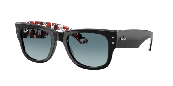 Ray-ban Mega Wayfarer Disney Mickey & Minnie Mouse Sunglasses - Blue Gradient Grey